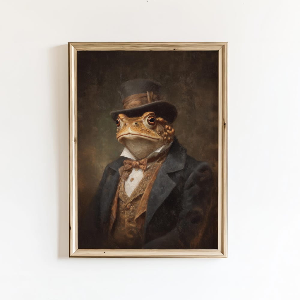 Dopaprint UNFRAMED PAPER POSTER Vintage Toad Print, Hal.Low.Een Spooky ...