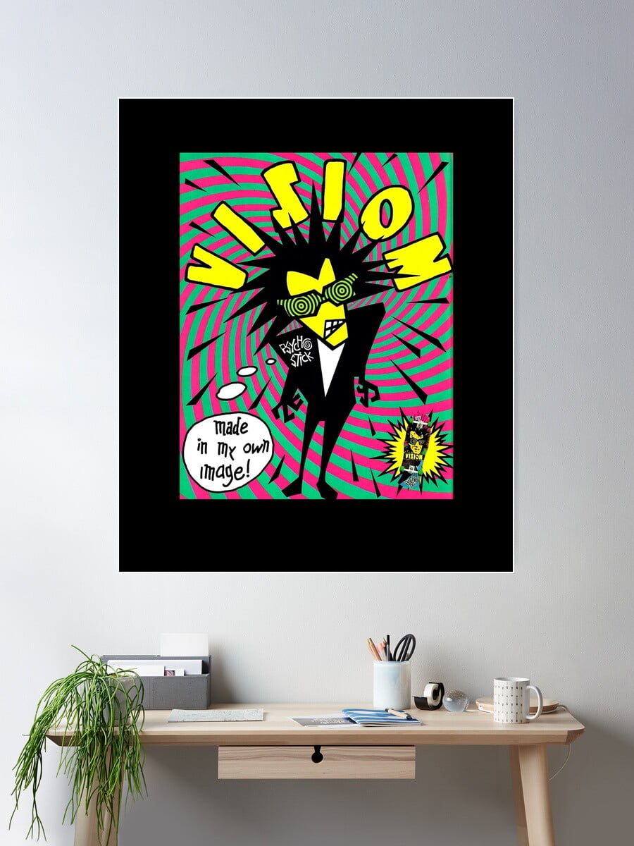Dopaprint UNFRAMED PAPER POSTER Vision Psycho Stick Poster Wall Art ...