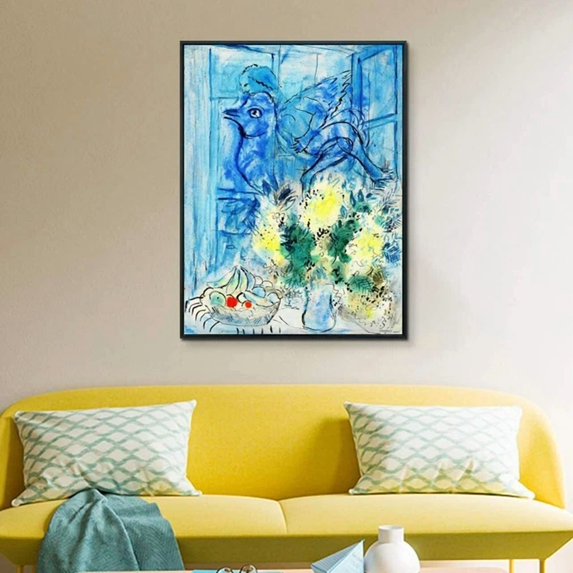 Dopaprint UNFRAMED PAPER POSTER Wall Art Flying Angel By Marc Chagall ...