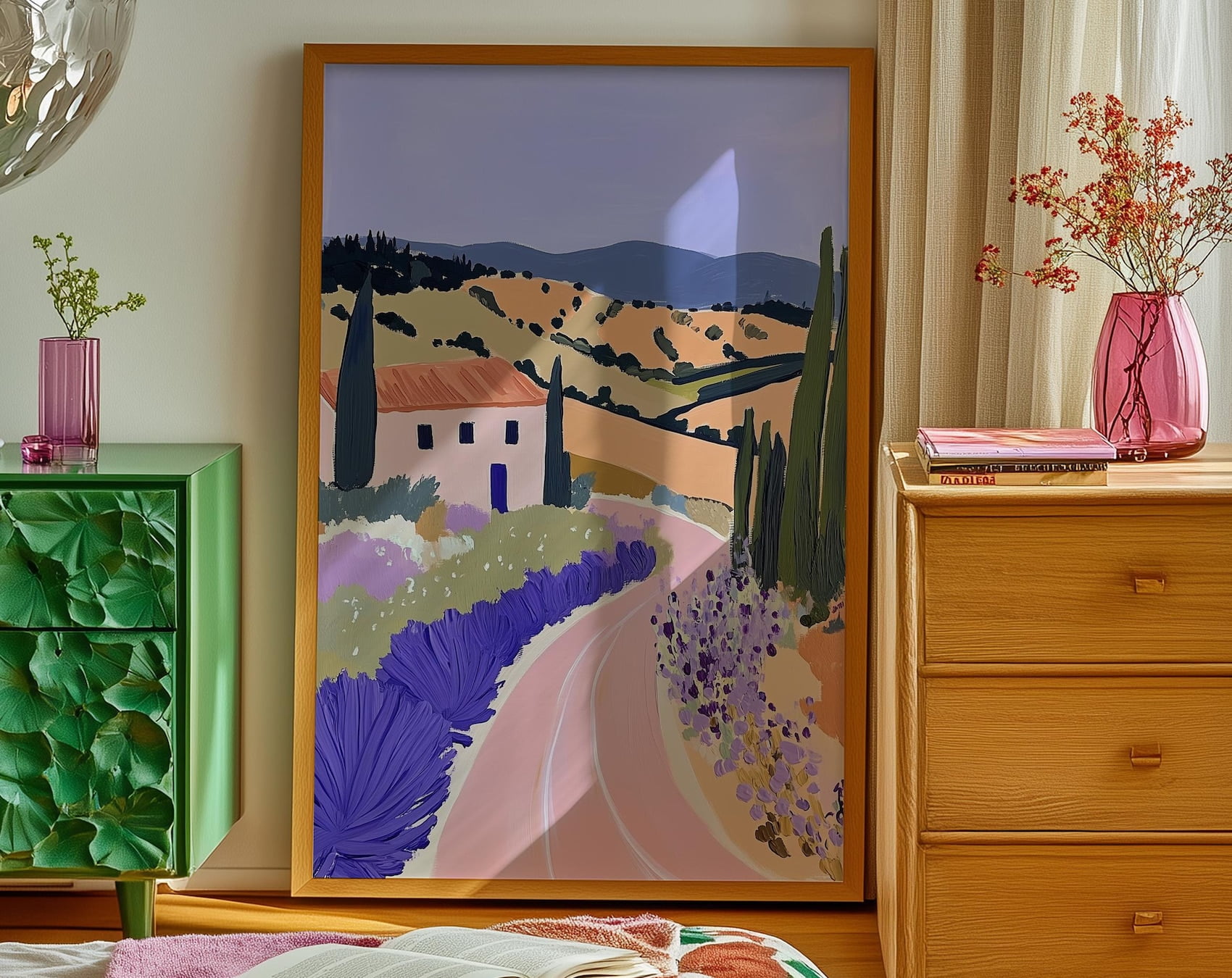 Dopaprint UNFRAMED PAPER POSTER Wall Art, Provence Landscape With ...