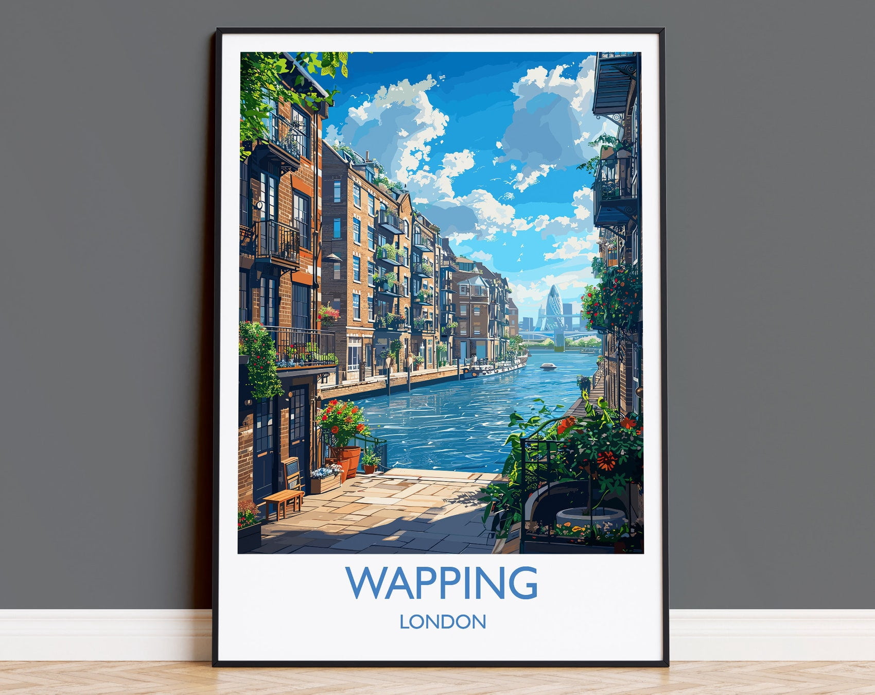 Dopaprint UNFRAMED PAPER POSTER Wapping Travel Poster, Travel Print Of ...