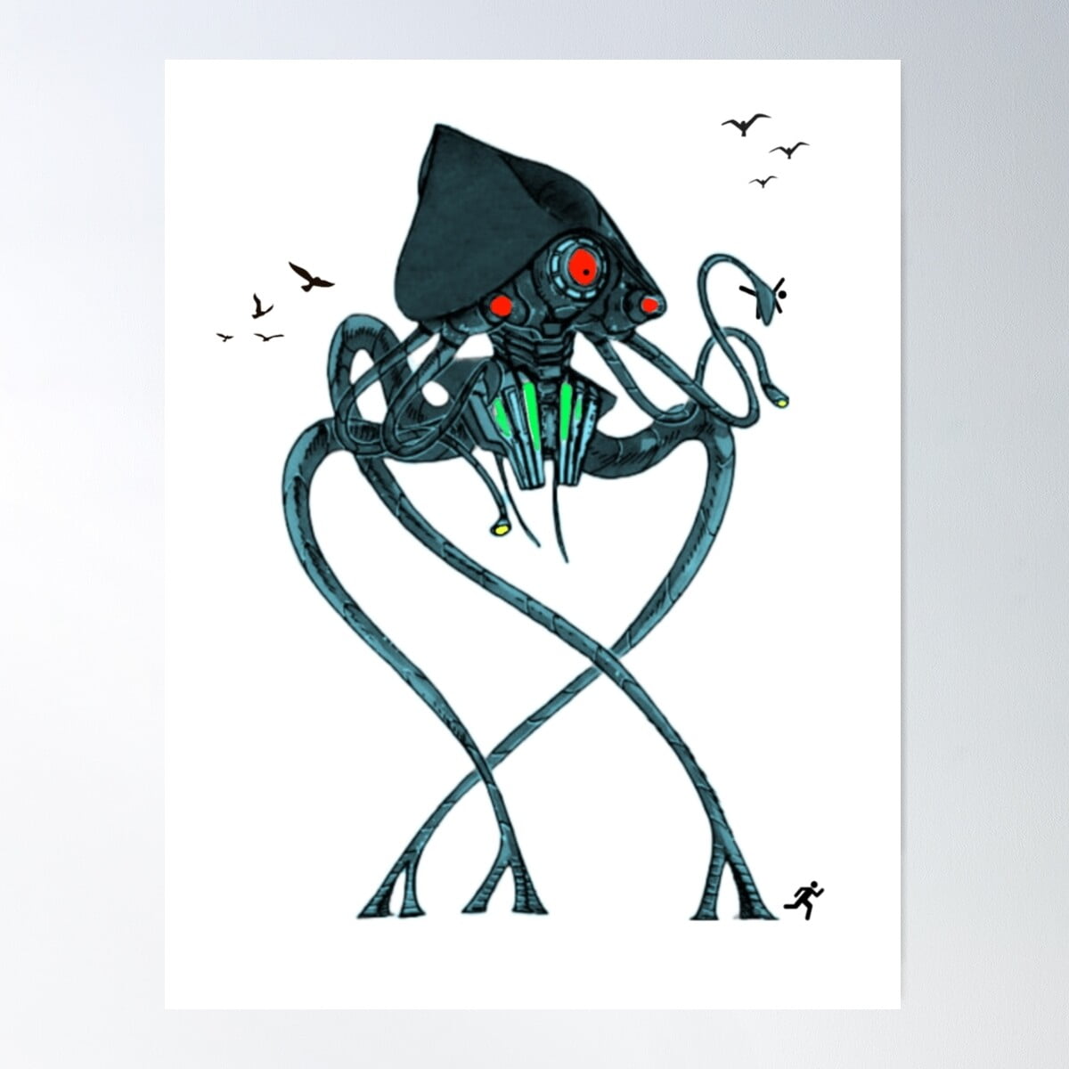 Dopaprint UNFRAMED PAPER POSTER War Of The Worlds Tripod Poster Wall ...