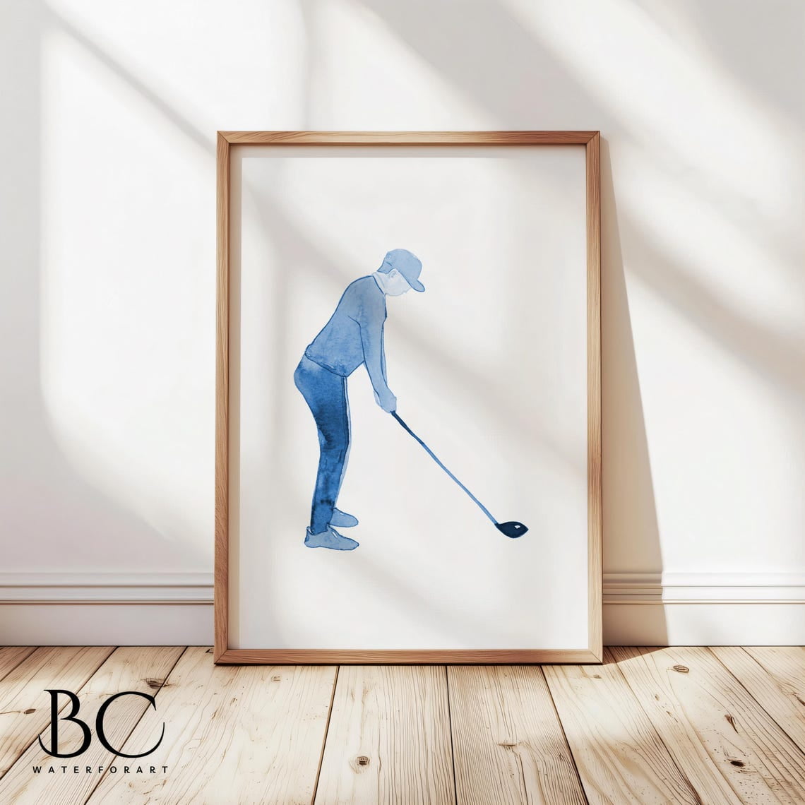Dopaprint UNFRAMED PAPER POSTER Watercolor Style Golf Player Print ...