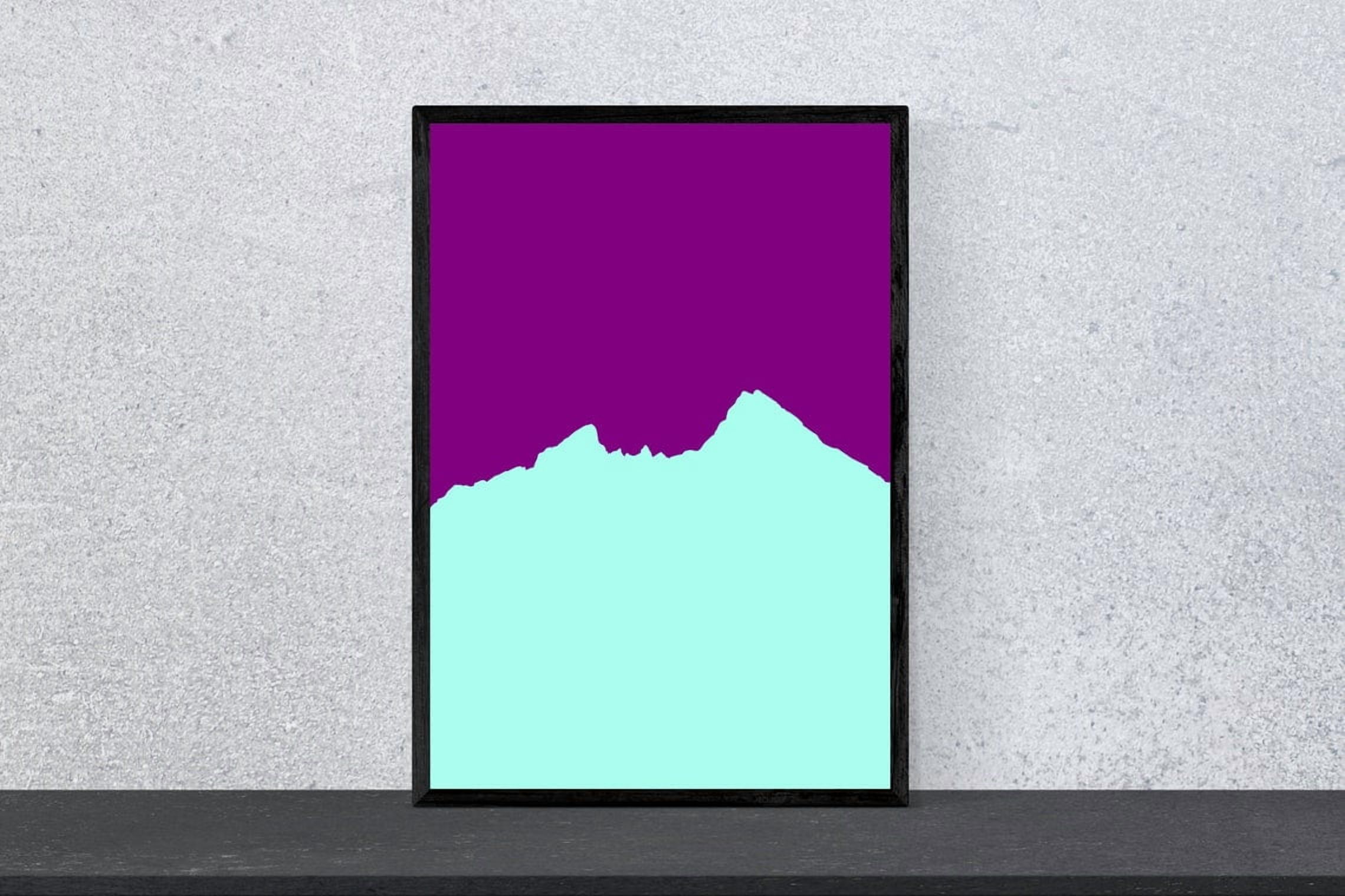 Dopaprint UNFRAMED PAPER POSTER Watzmann Poster - Mountain Contour ...