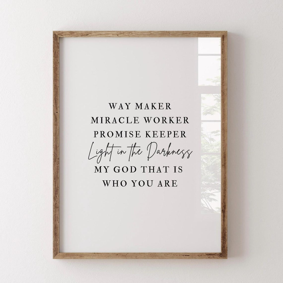 Dopaprint UNFRAMED PAPER POSTER Waymaker, Christian Song Wall Art ...