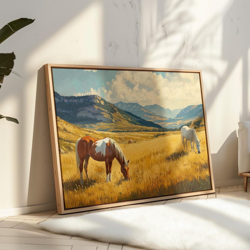 Dopaprint UNFRAMED PAPER POSTER Western Horse Landscape Poster, Rustic ...