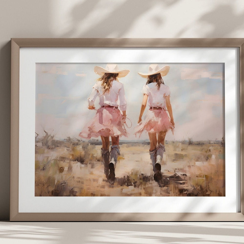 Dopaprint UNFRAMED PAPER POSTER Western Howdy Cowgirl Wall Art, Preppy ...