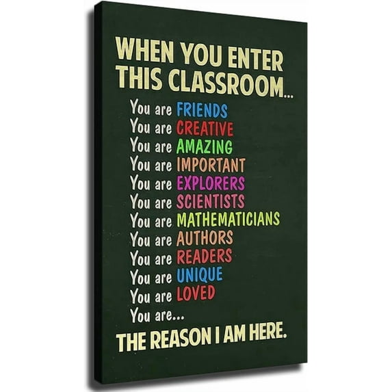 Dopaprint UNFRAMED PAPER POSTER When You Enter This Classroom Sign ...