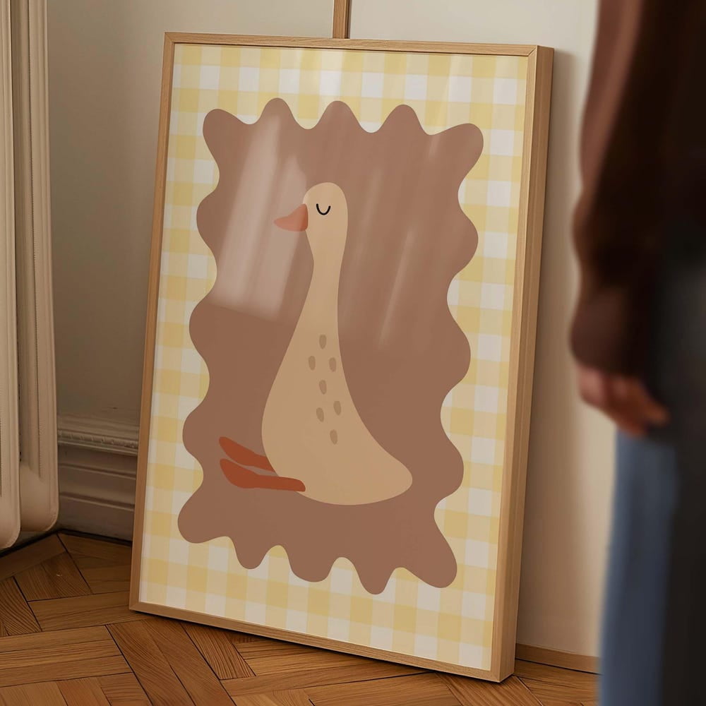 Dopaprint UNFRAMED PAPER POSTER Whimsical Goose Illustration ...