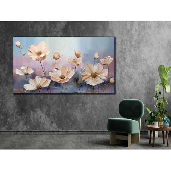 Dopaprint UNFRAMED PAPER POSTER White Flowers Panting Wall Art, Home ...