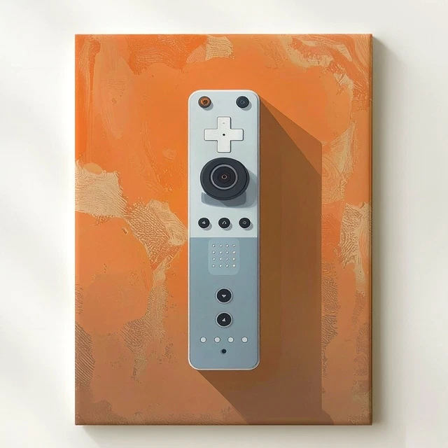 Dopaprint UNFRAMED PAPER POSTER Wii Remote Minimalist White Controller ...