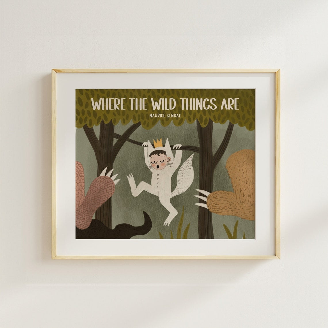 Dopaprint UNFRAMED PAPER POSTER Where The Wild Things Are - Handmade ...