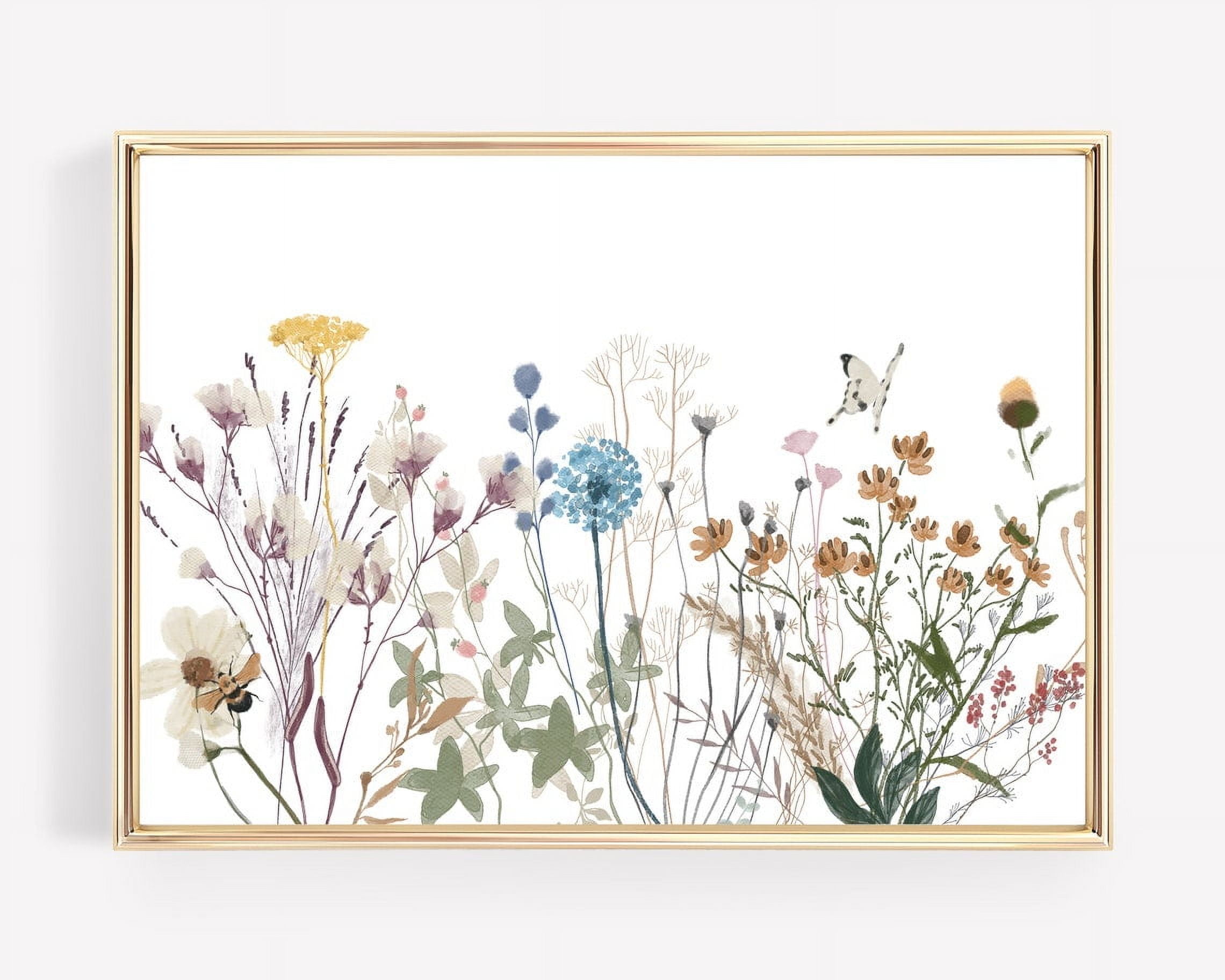 Dopaprint UNFRAMED PAPER POSTER Wildflower Wall Art Spring Decor ...