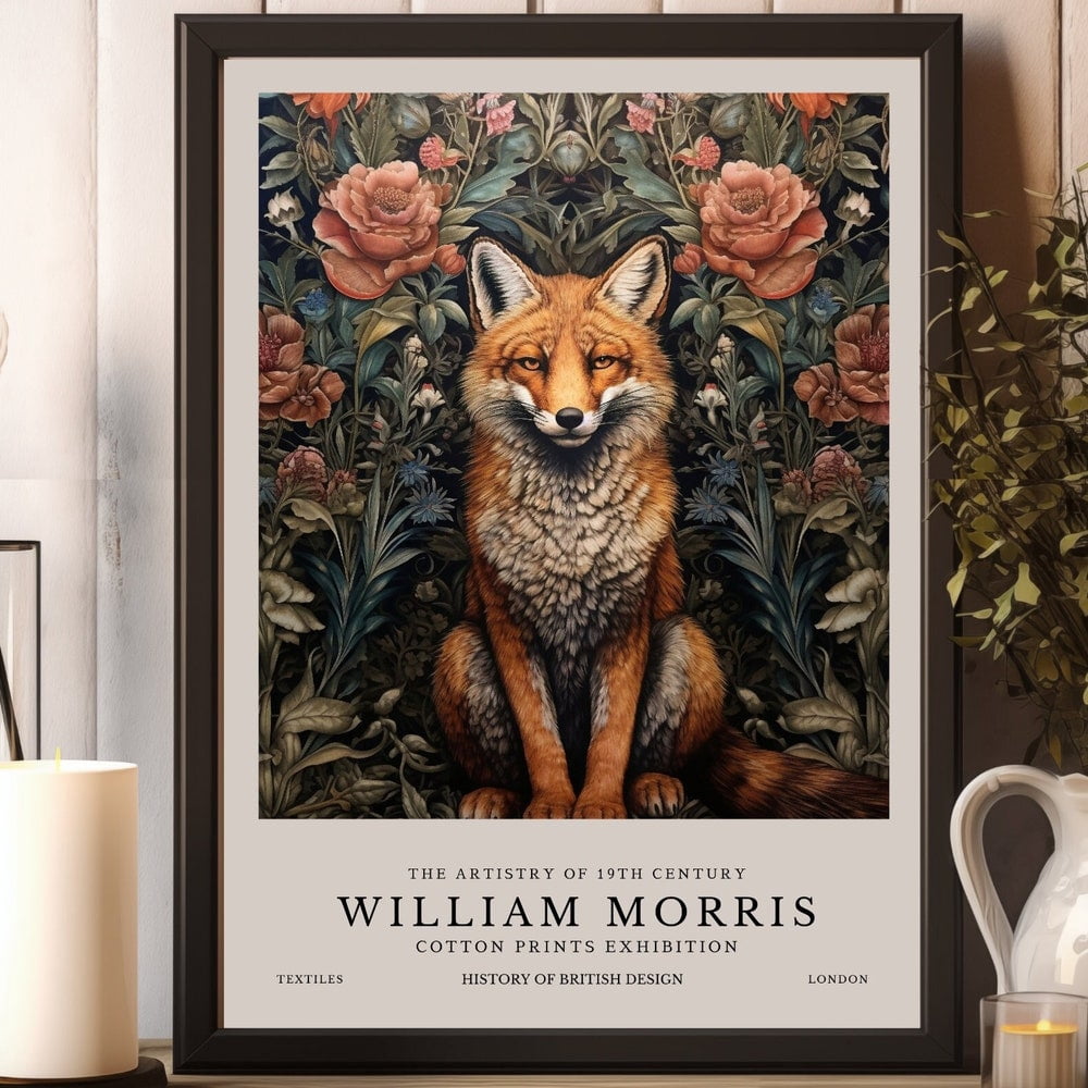 Dopaprint UNFRAMED PAPER POSTER William Morris Fox Print, William ...