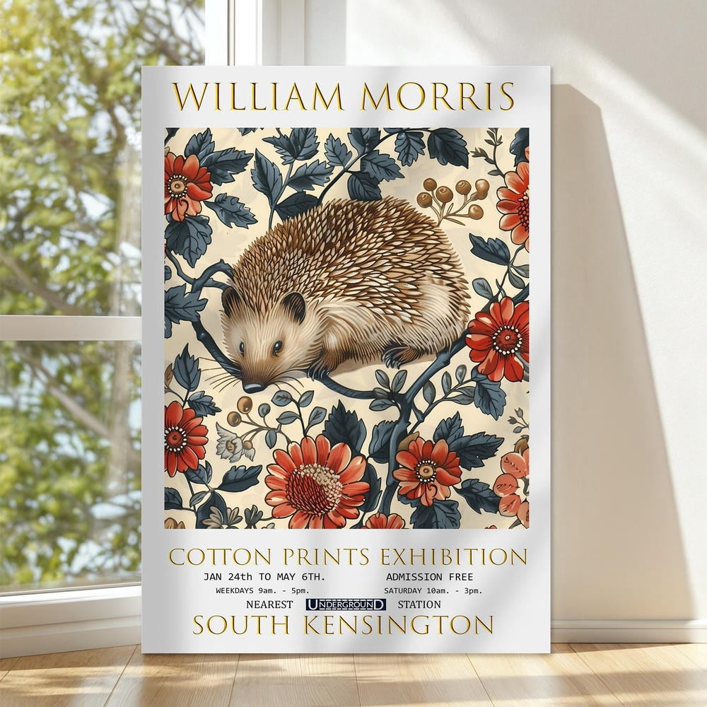 Dopaprint UNFRAMED PAPER POSTER William Morris Hedgehog Art, William ...