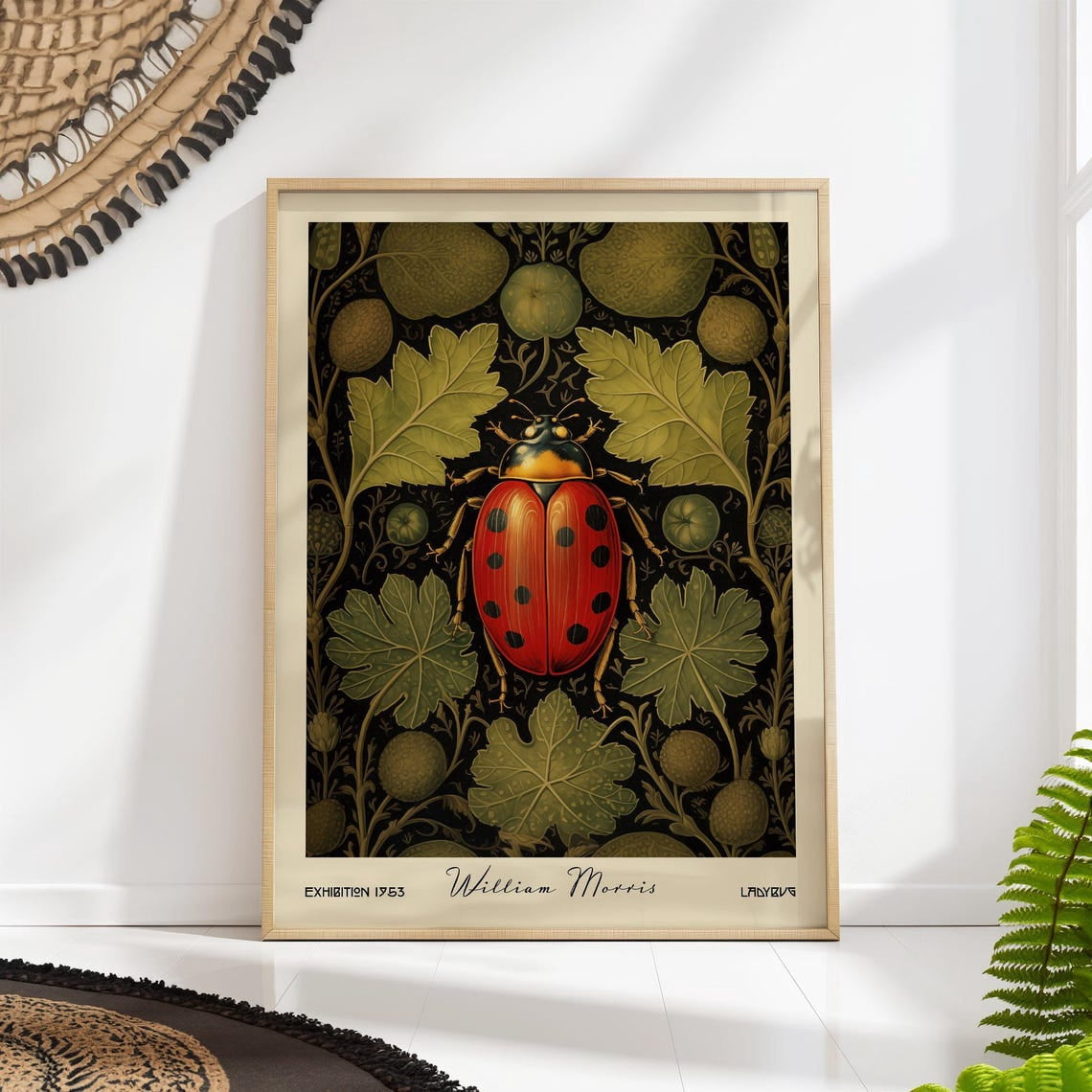 Dopaprint UNFRAMED PAPER POSTER William Morris Ladybug Art Print ...