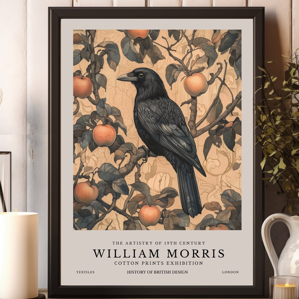 Dopaprint UNFRAMED PAPER POSTER William Morris Raven Print, William ...