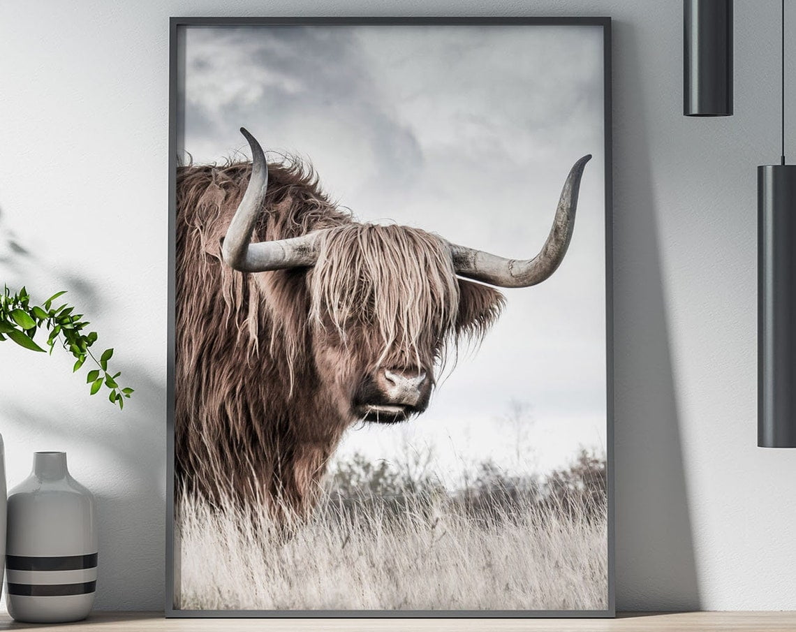 Dopaprint UNFRAMED PAPER POSTER Winter Cow Poster, Poster Print, Wall ...
