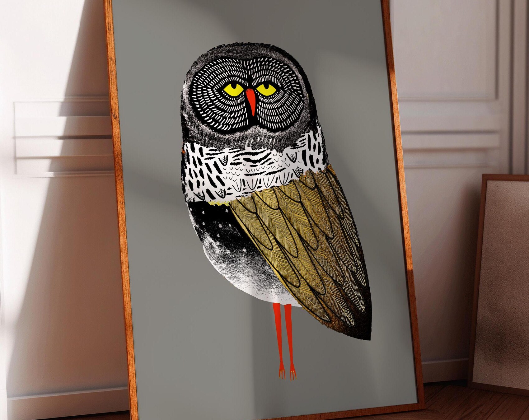 Dopaprint UNFRAMED PAPER POSTER Wise Owl Art Print, Whimsical Home ...