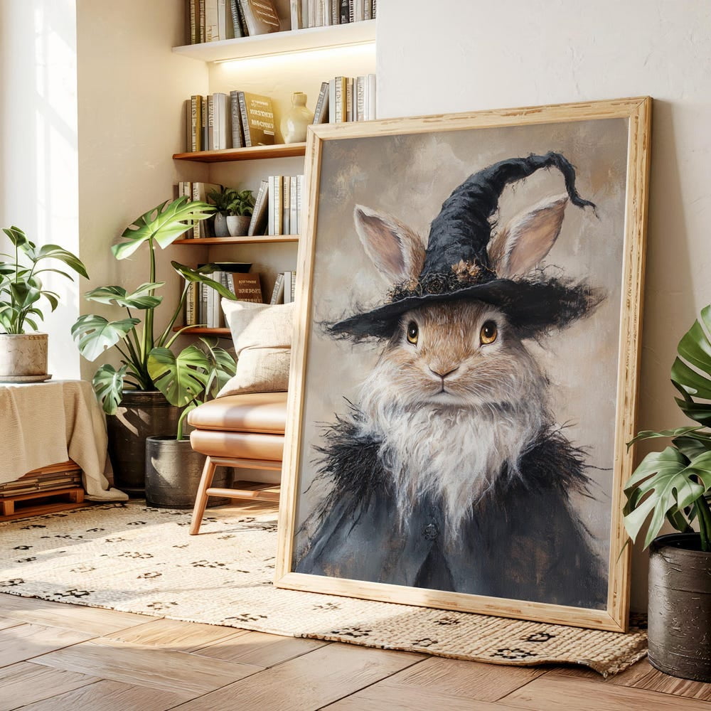 Dopaprint UNFRAMED PAPER POSTER Witc.H Rabbit Poster Wall Art Spooky ...