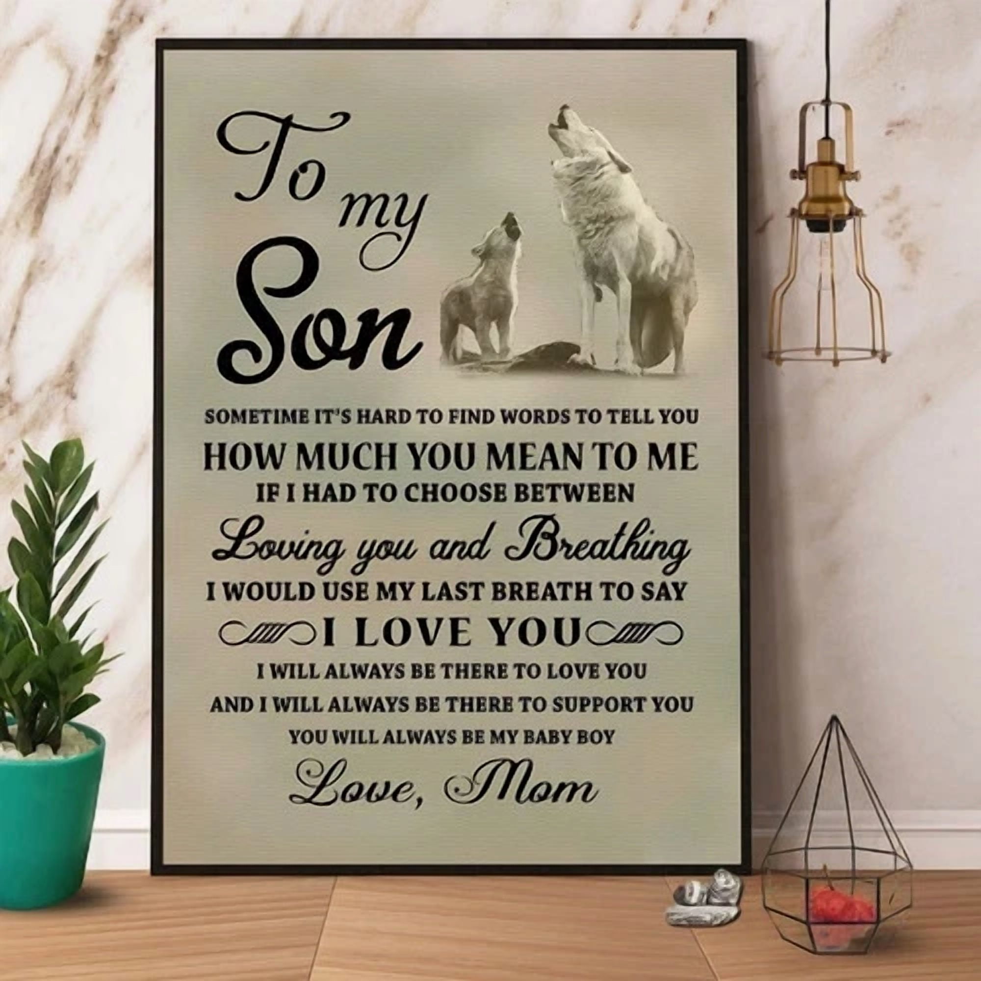 Dopaprint UNFRAMED PAPER POSTER Wolf Mom To My Sunshine How Much You ...