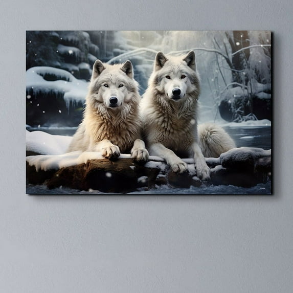 Dopaprint UNFRAMED PAPER POSTER Wolf Poster Wall Art Wolf Print 2 White ...