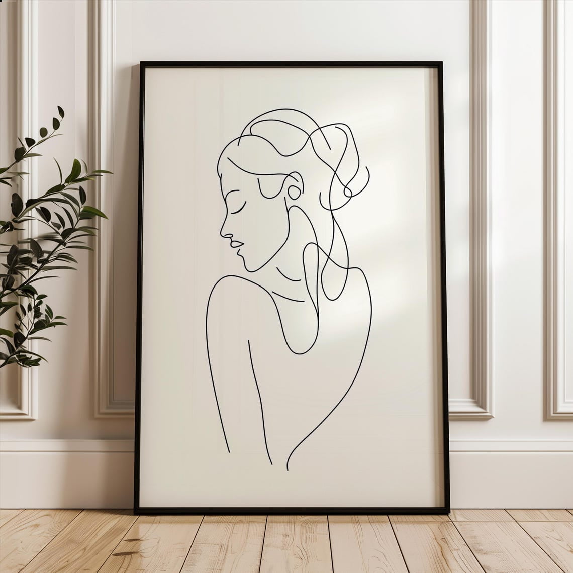 Dopaprint UNFRAMED PAPER POSTER Woman Figure Single Line Poster ...