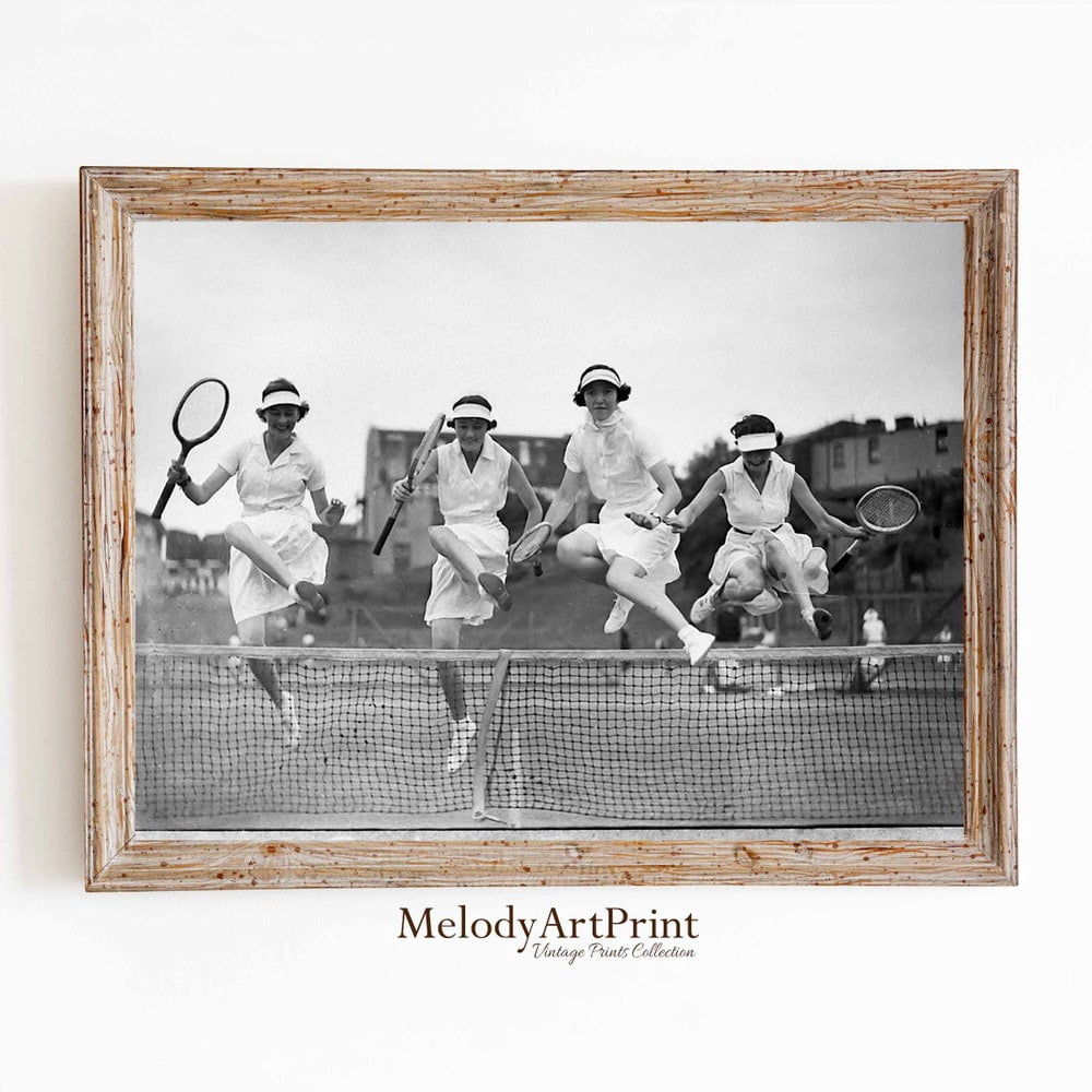 Dopaprint UNFRAMED PAPER POSTER Women Tennis Players Vintage ...