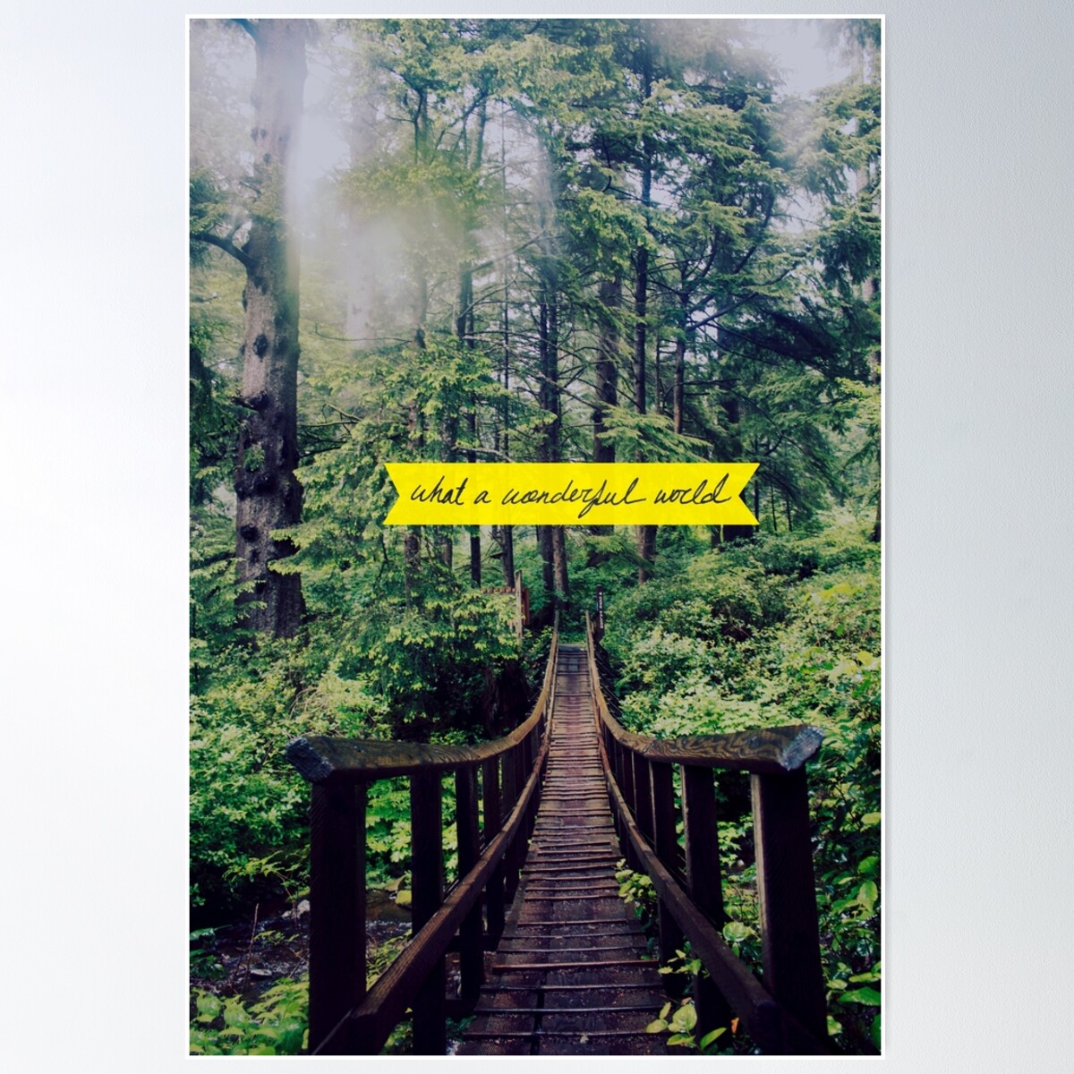 Dopaprint UNFRAMED PAPER POSTER Wonderful World Poster Wall Art, Modern ...