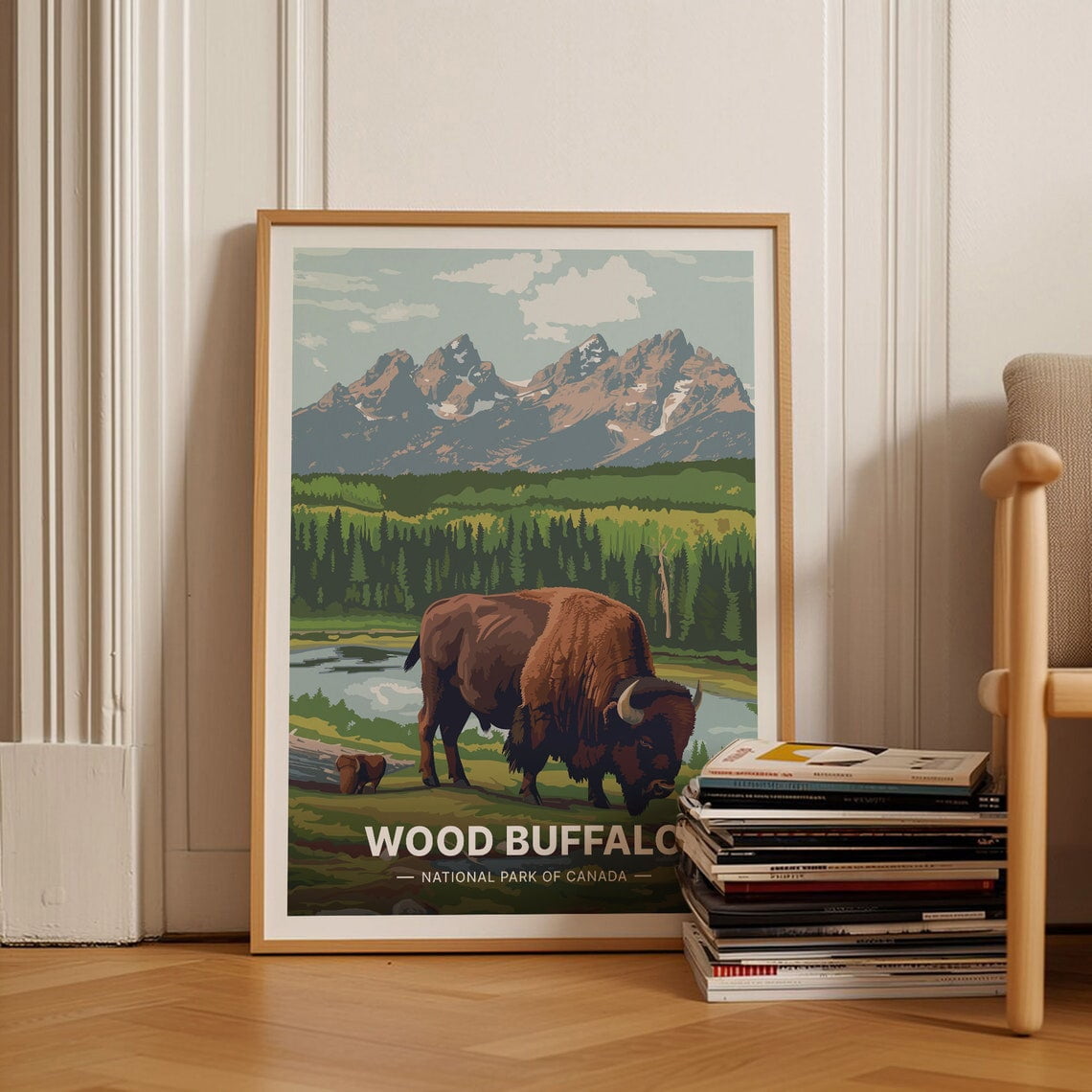 Dopaprint UNFRAMED PAPER POSTER Wood Buffalo National Park Travel ...