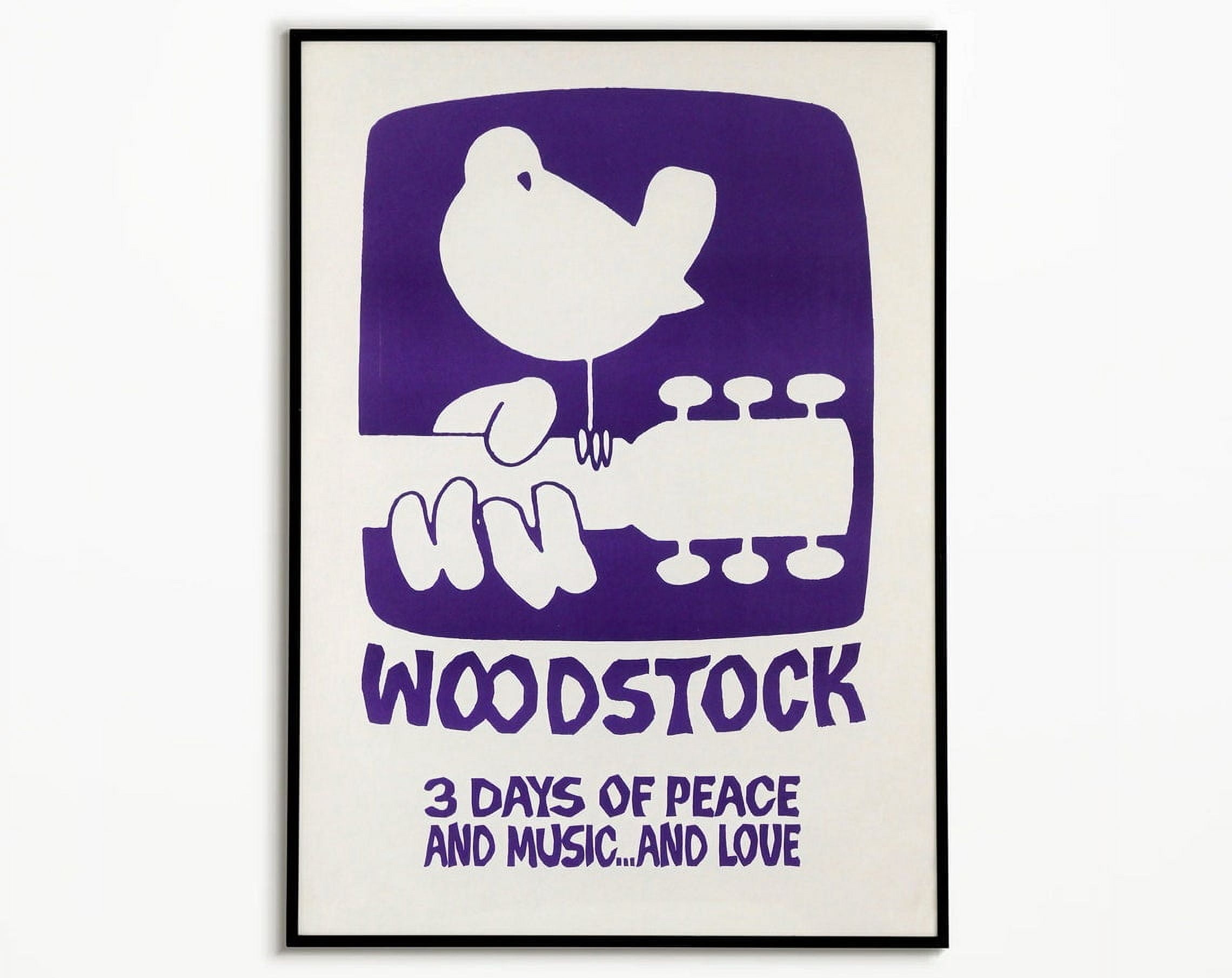 Dopaprint UNFRAMED PAPER POSTER Woodstock Poster, Vintage Music Poster ...