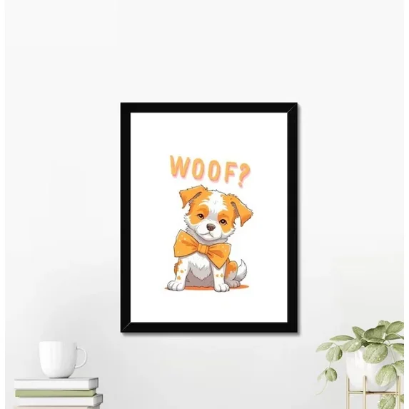 Dopaprint UNFRAMED PAPER POSTER Woof Illustration Print, Funny And Art ...