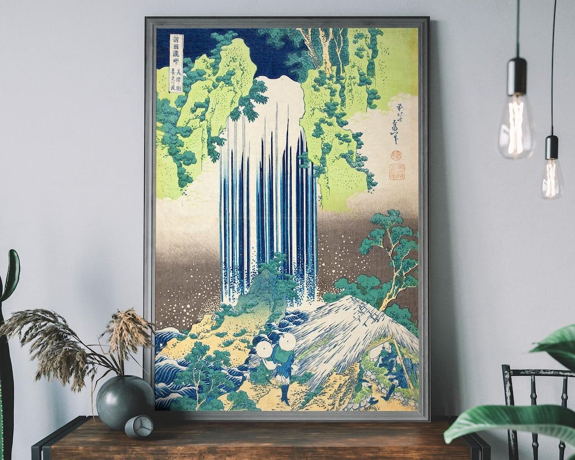 Dopaprint UNFRAMED PAPER POSTER Yå Rå Falls In Mino Province By ...