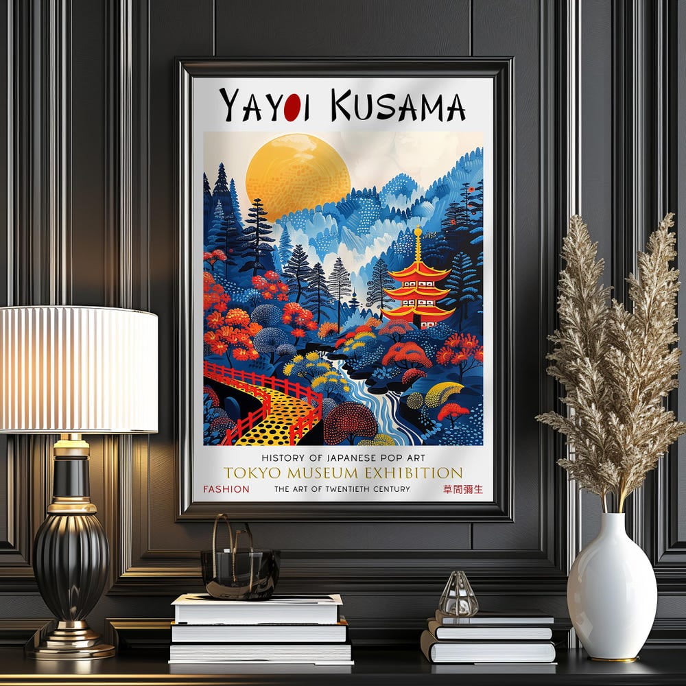 Dopaprint UNFRAMED PAPER POSTER Yayoi Kusama Japanese Pop Art Print ...