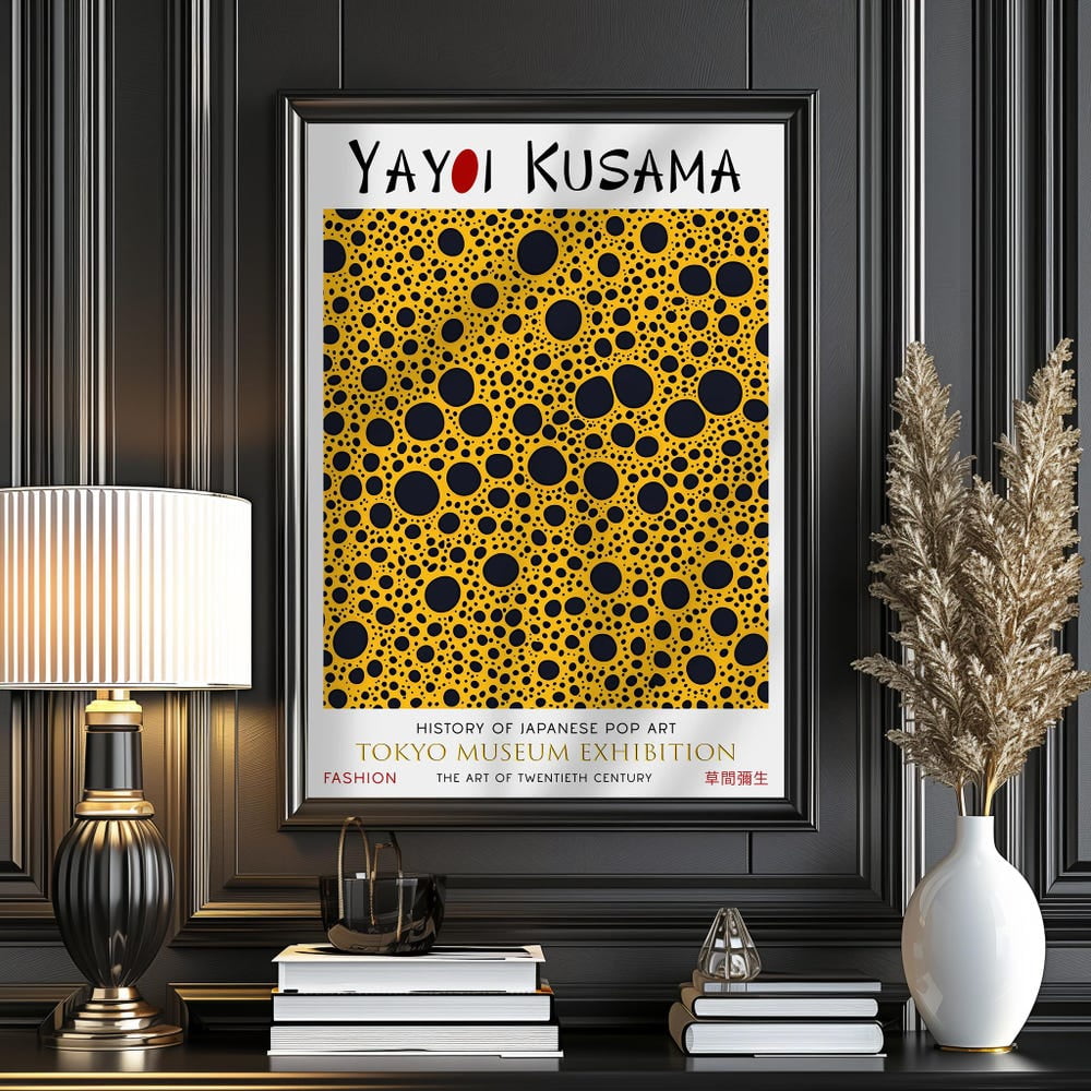 Dopaprint UNFRAMED PAPER POSTER Yayoi Kusama Print Tokyo Museum ...