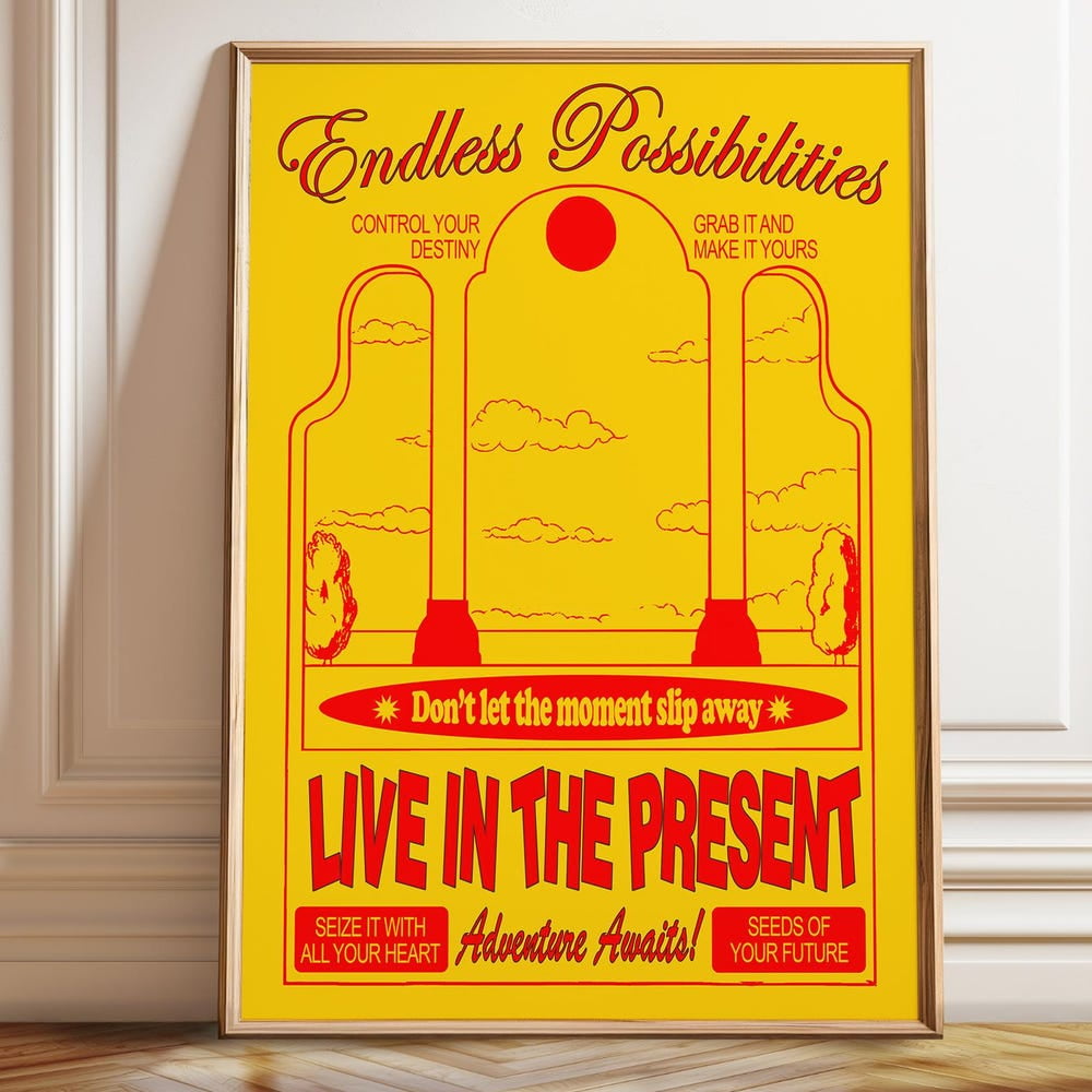 Dopaprint UNFRAMED PAPER POSTER Yellow Inspirational Poster Endless ...