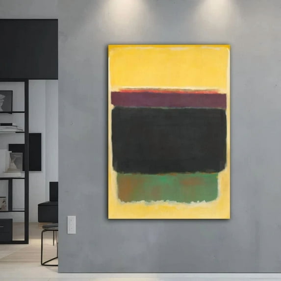 Dopaprint UNFRAMED PAPER POSTER Yellow Modern Art Abstract Mark Rothko ...