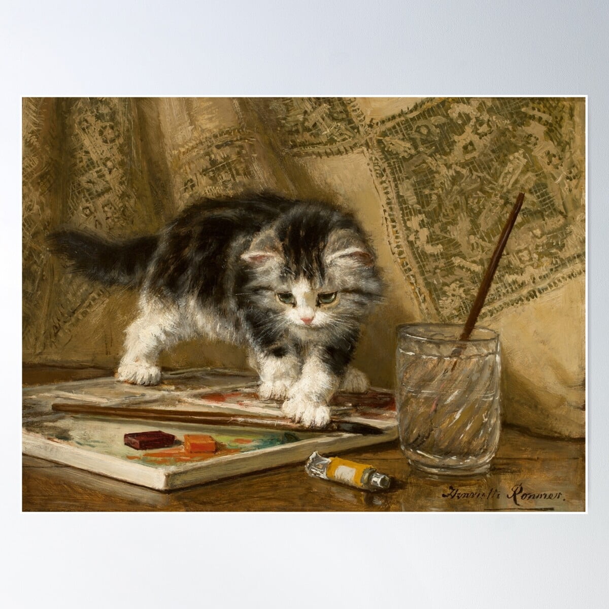 Dopaprint UNFRAMED PAPER POSTER The Young Artist (19Th Century ...