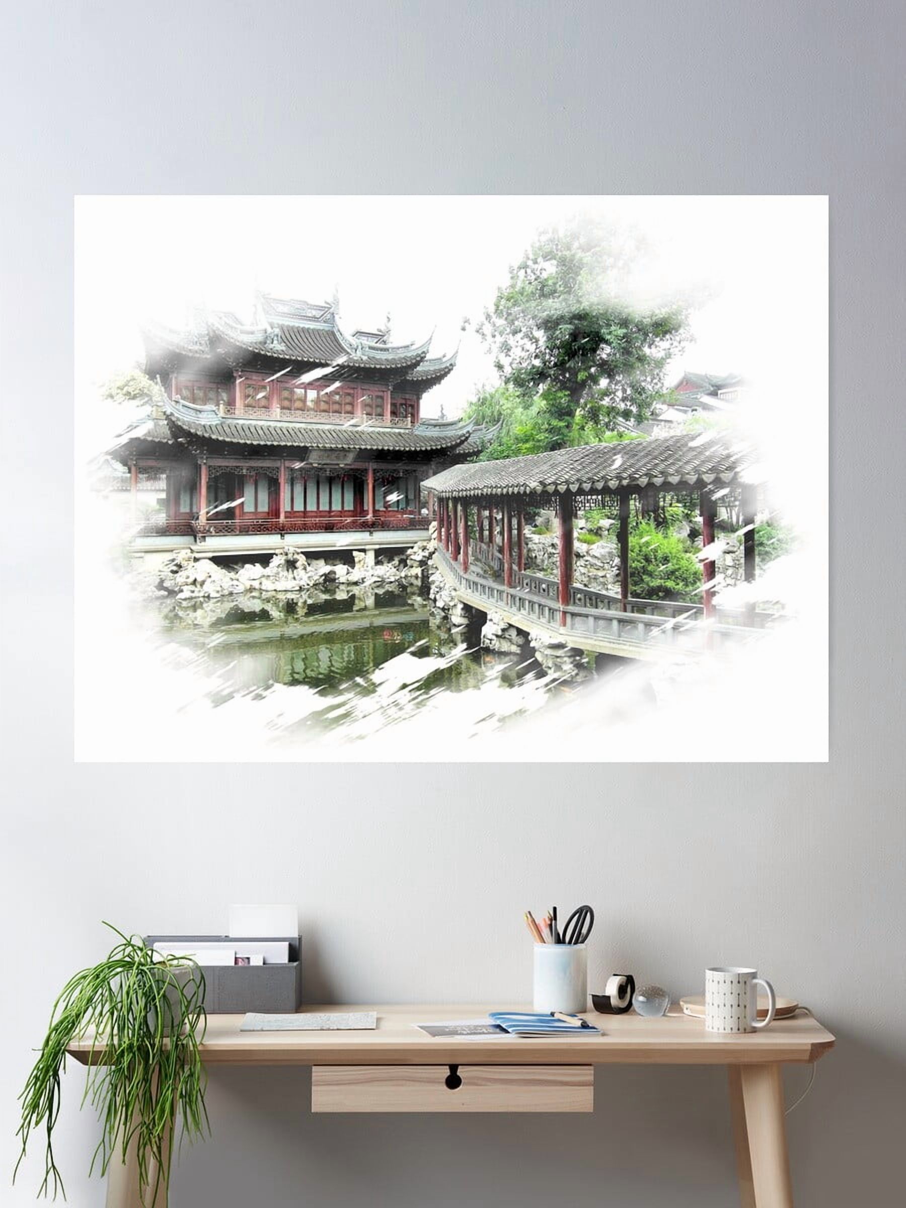 Dopaprint UNFRAMED PAPER POSTER Yuyuan Garden Poster Wall Art, Modern ...