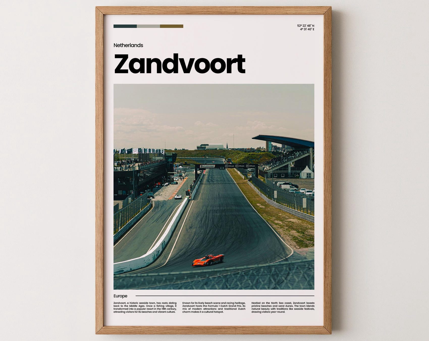 Dopaprint UNFRAMED PAPER POSTER Zandvoort Poster, Zandvoort Print ...