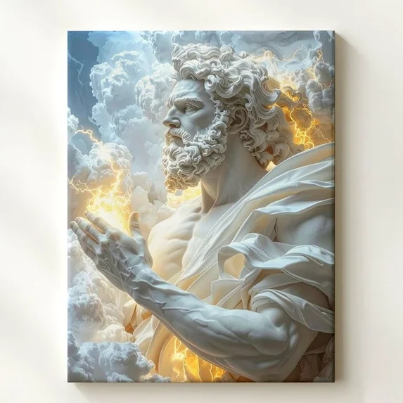 Dopaprint UNFRAMED PAPER POSTER Zeus Divine Power Posterglowing ...