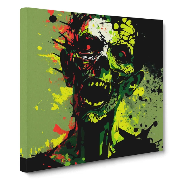 Dopaprint UNFRAMED PAPER POSTER Zombie Abstract Expressionism Wall Art ...