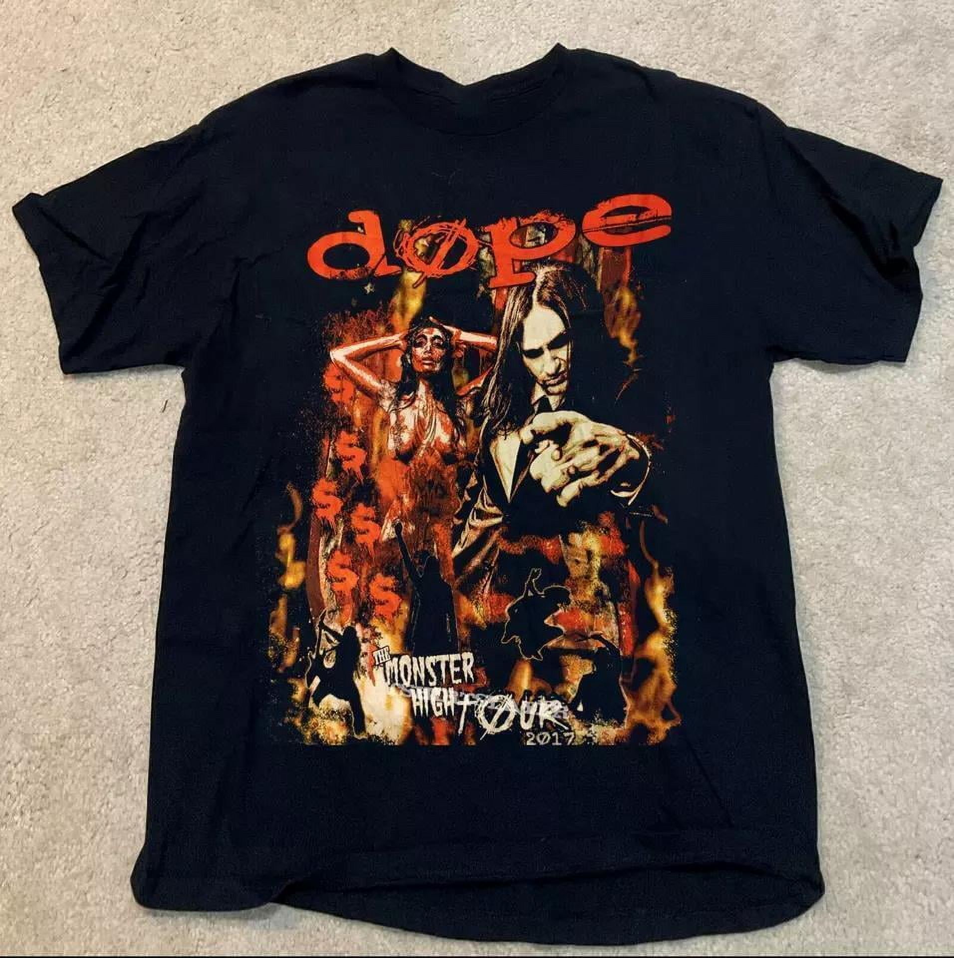 Dope BAND The Monster High Tour 2017 T Shirt Full Size S-5XL - Walmart.com