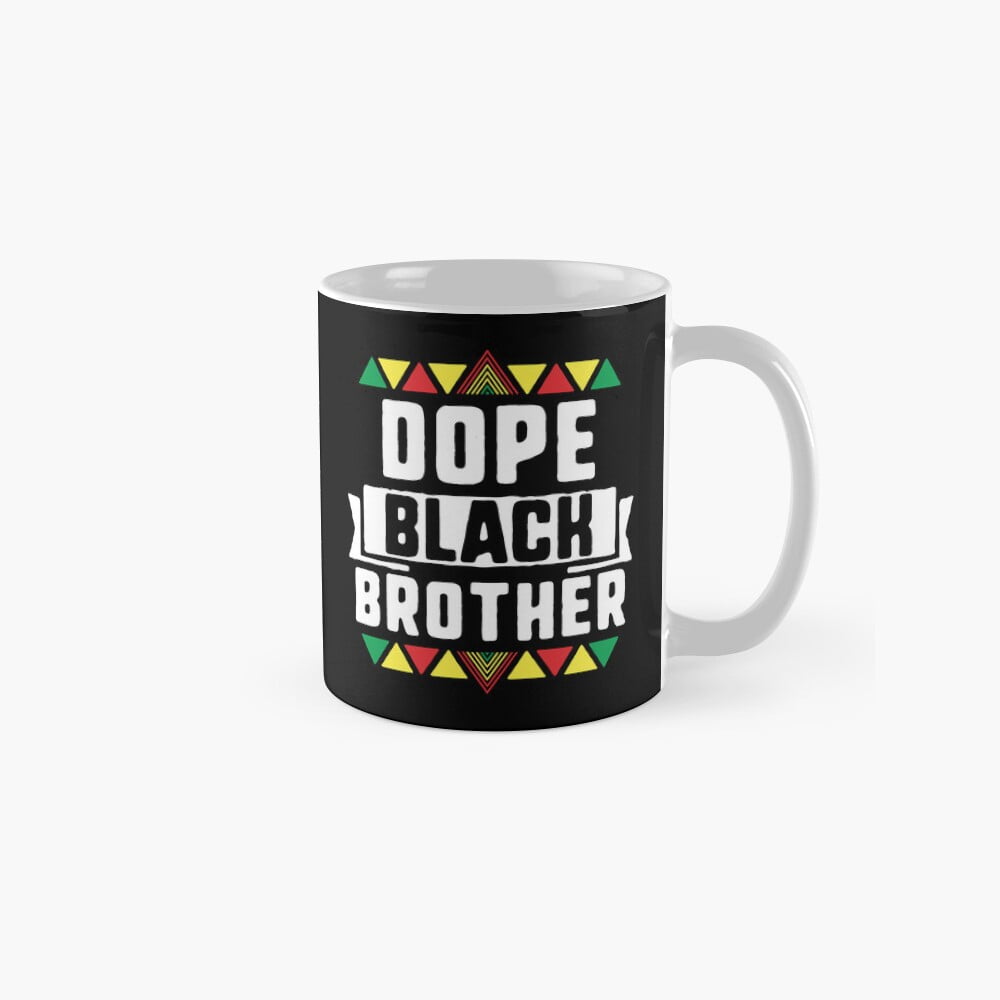 Dope Black Brother African American Black History Month Classic Mug ...