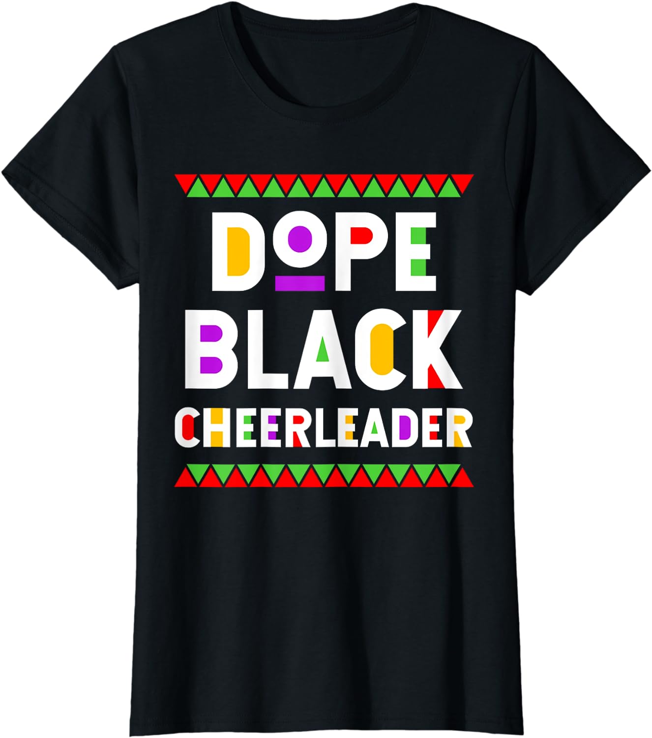 Dope Black Cheerleader African American Sports T-Shirt - Walmart.com