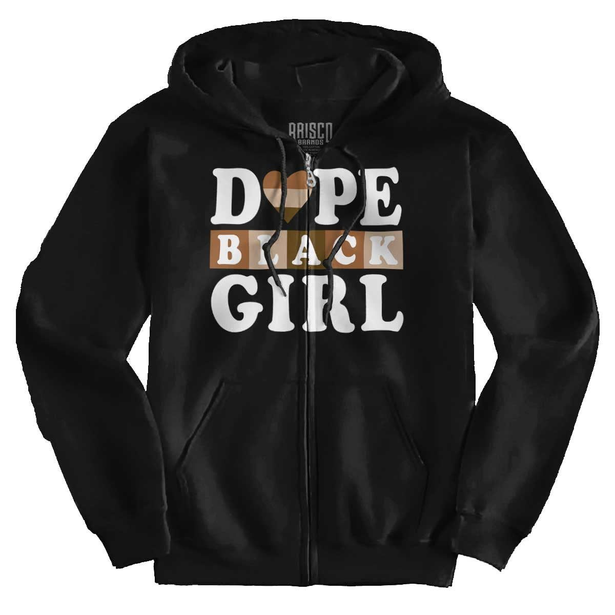 Dope Black Girl Melanin Skin Shades Zip Hoodie Sweatshirt Women Brisco ...
