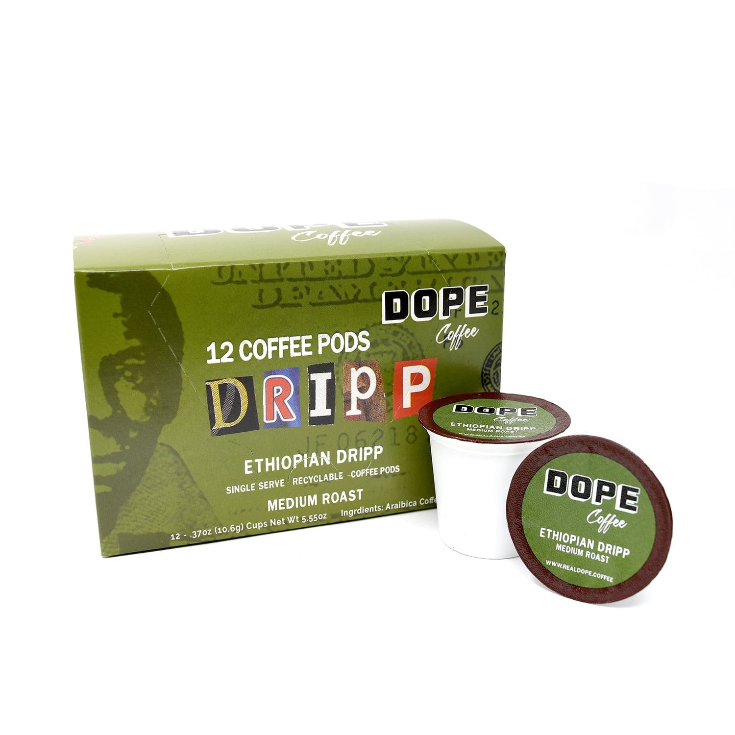 Dope Coffee - Single-Origin Ethiopian Medium Roast, Keurig K-Cup Pods ...