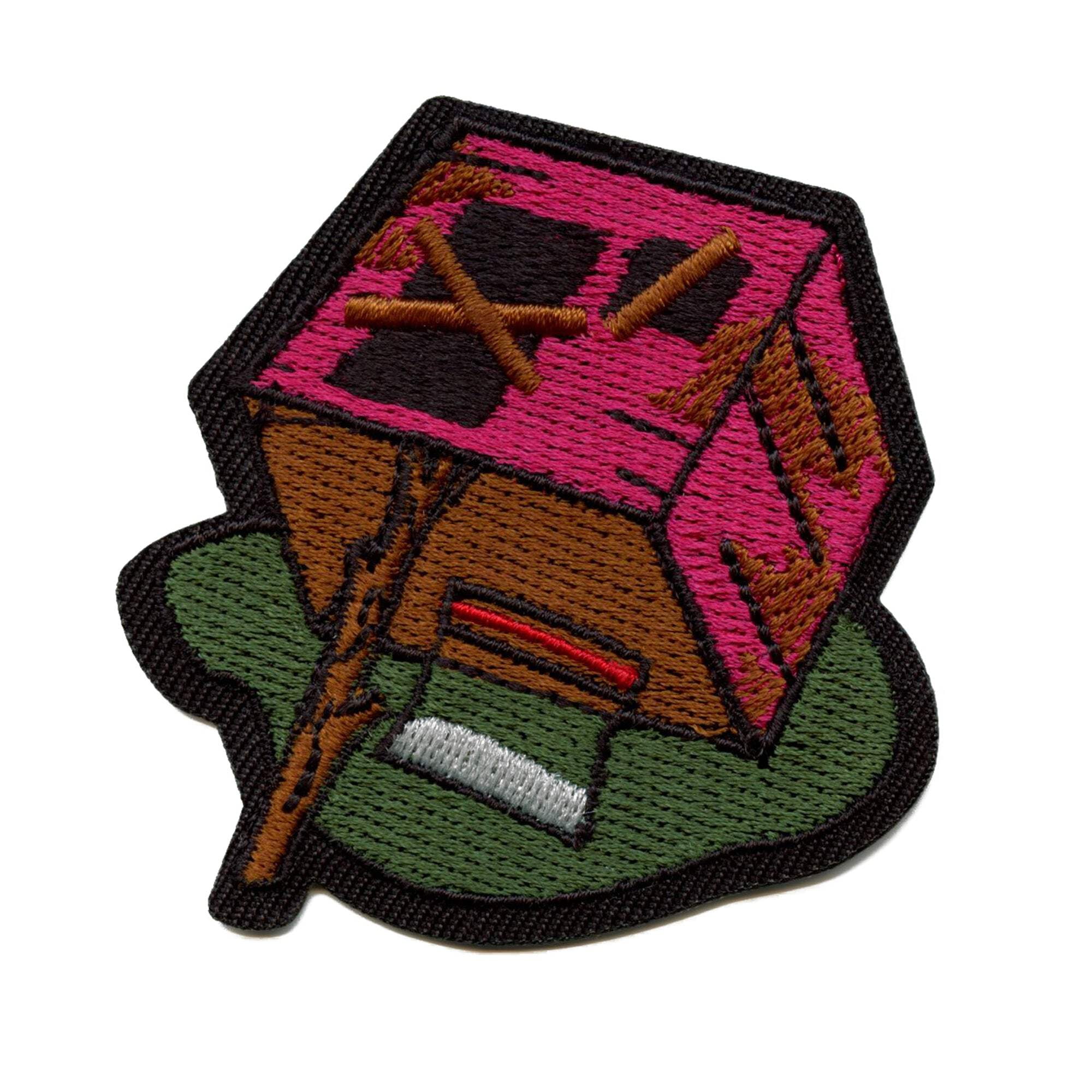 Dope Fiend Trap House Baggie Trick Patch Pink Funny Embroidered Iron On ...