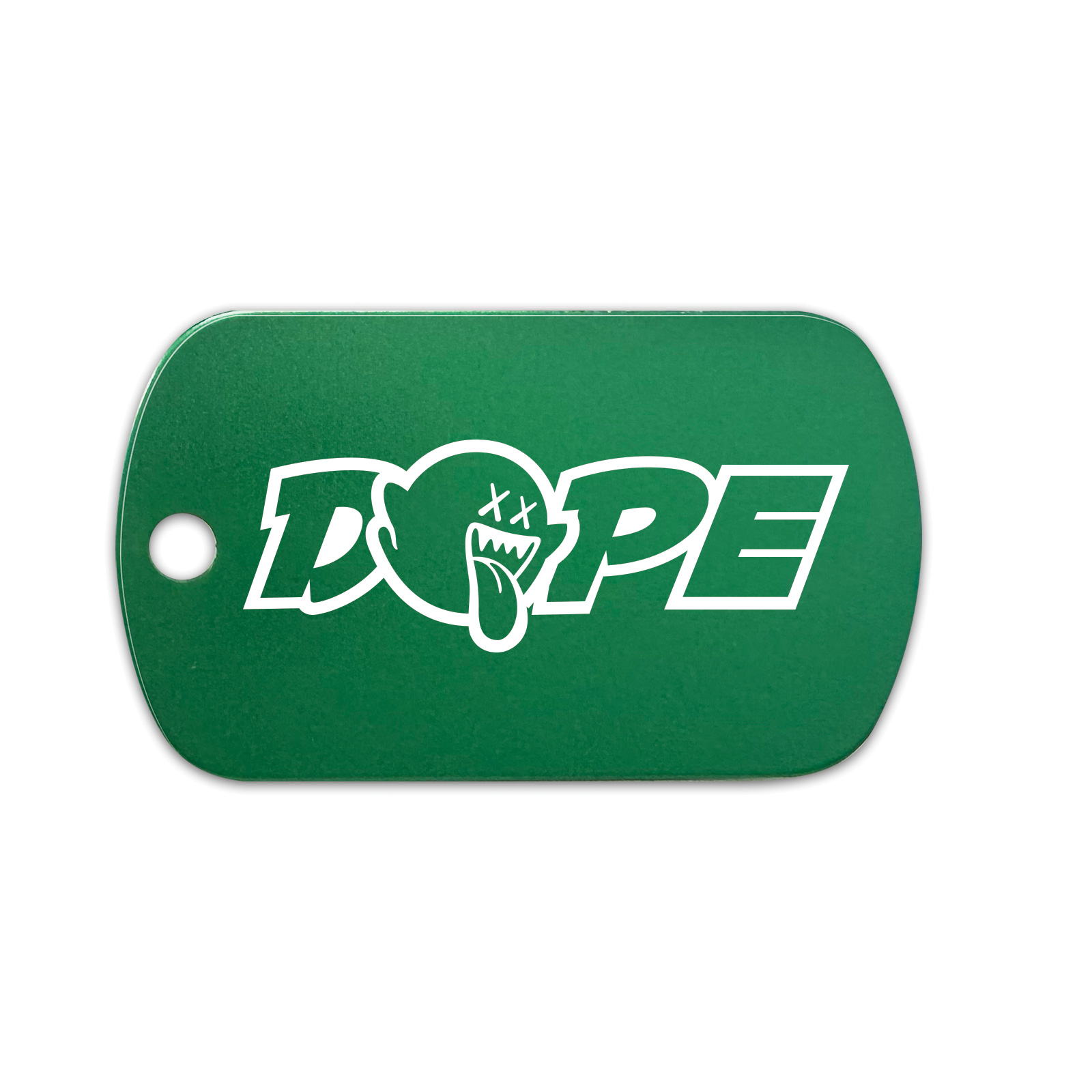 Dope Ghost GI Dog Tag Aluminum Keychain jdm racing tuner import drift ...