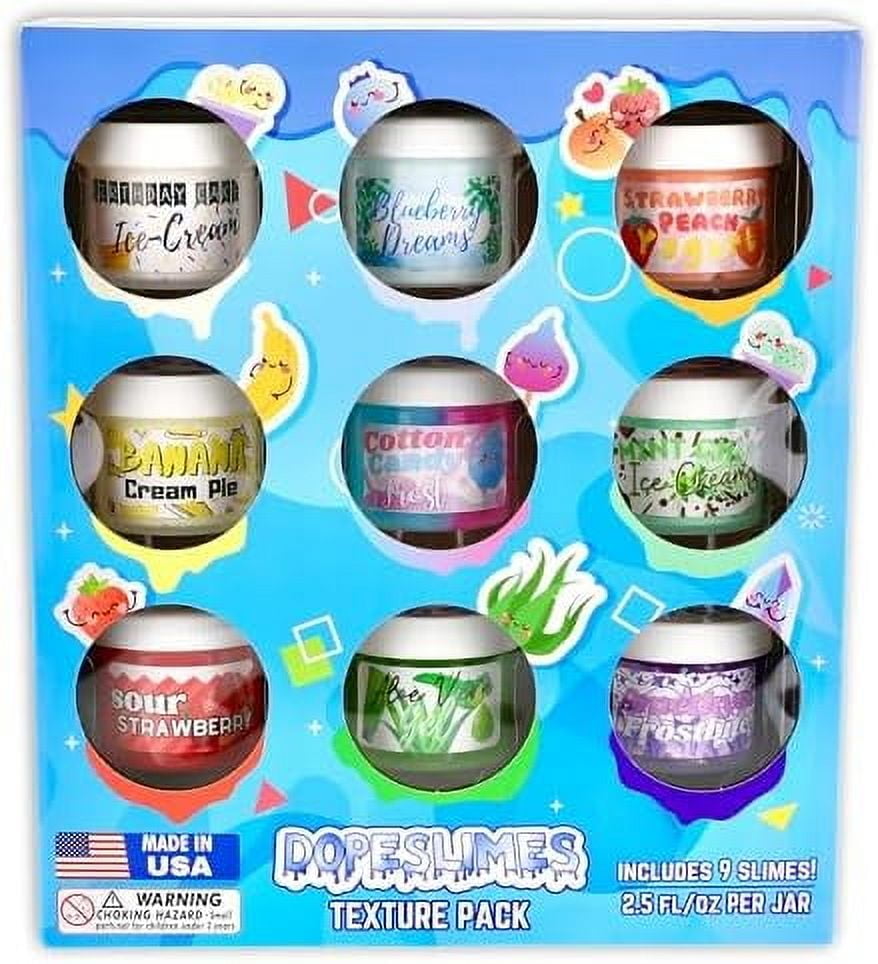 Dope Slimes Slime Texture Pack (9 x 2.5 fl/oz) - Variety Slime Texture ...